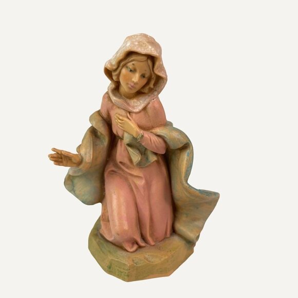 Fontanini | Holiday | Vintage Fontanini Kneeling Virgin Mary Figurine ...